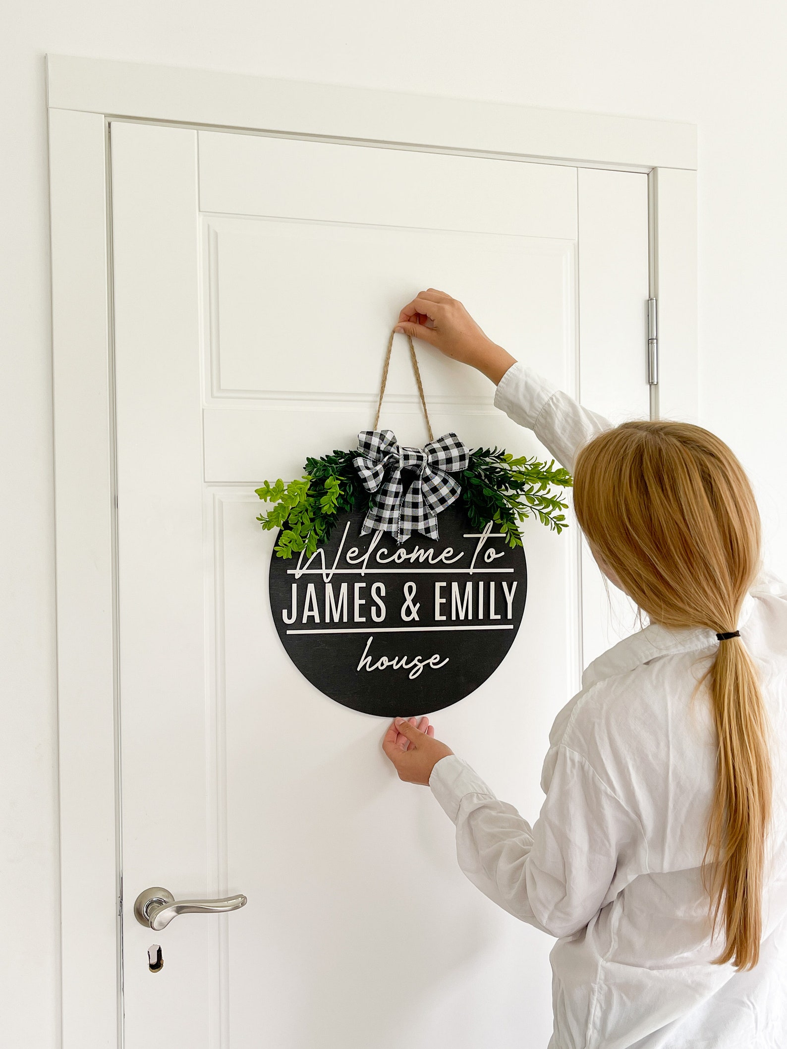 Personalized Family Door Sign Last Name Sign Welcome Door - Etsy