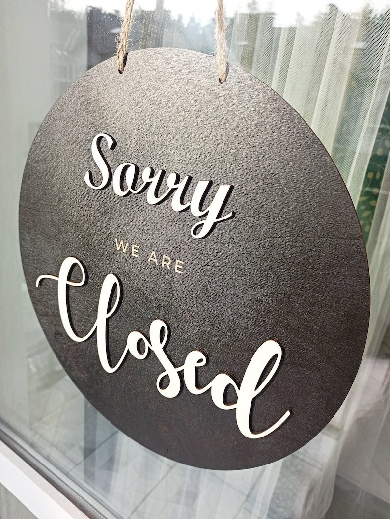 Open Closed Sign for Business Closed Sign Business Sign - Etsy