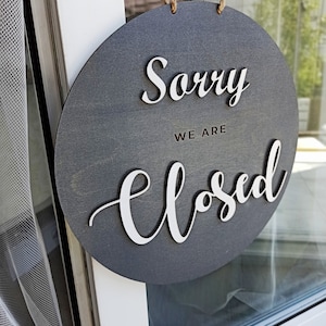 Open Closed Sign for Business, Boutique| Shop| Store| Salon Sign ...
