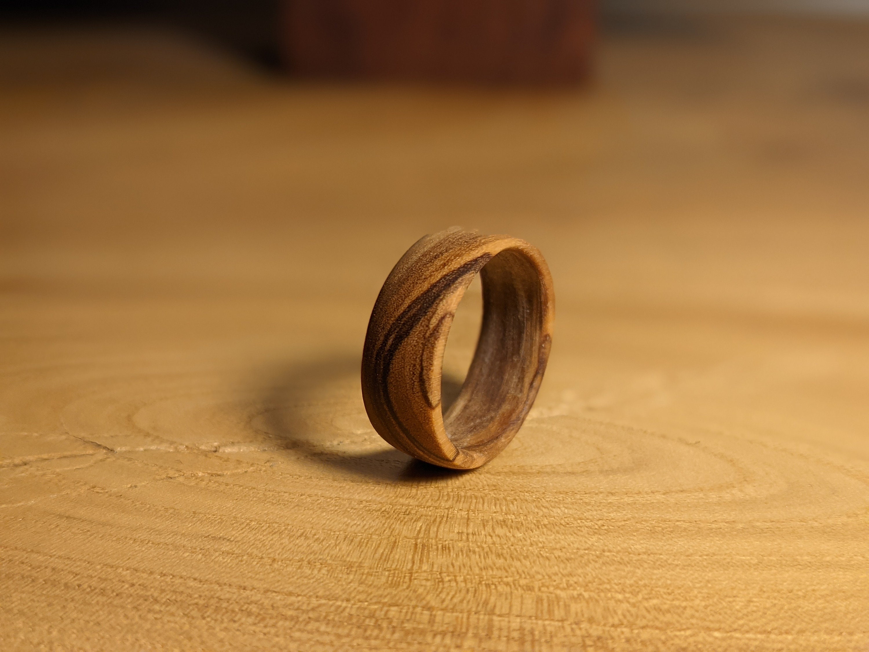 Custom Olive Wood Rings - Etsy