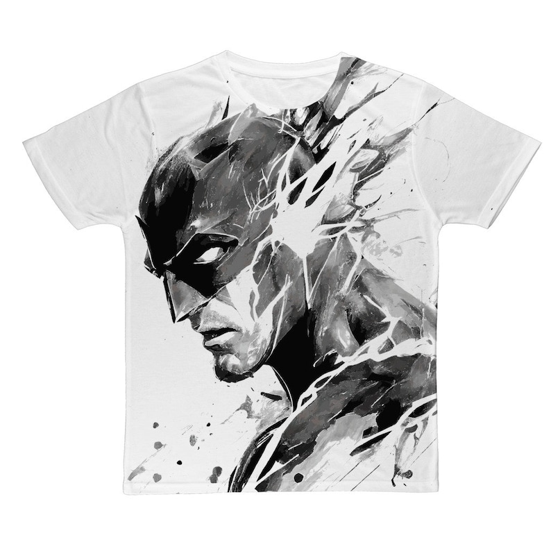 Flash Black and White Sublimation Adult T-shirt - Etsy