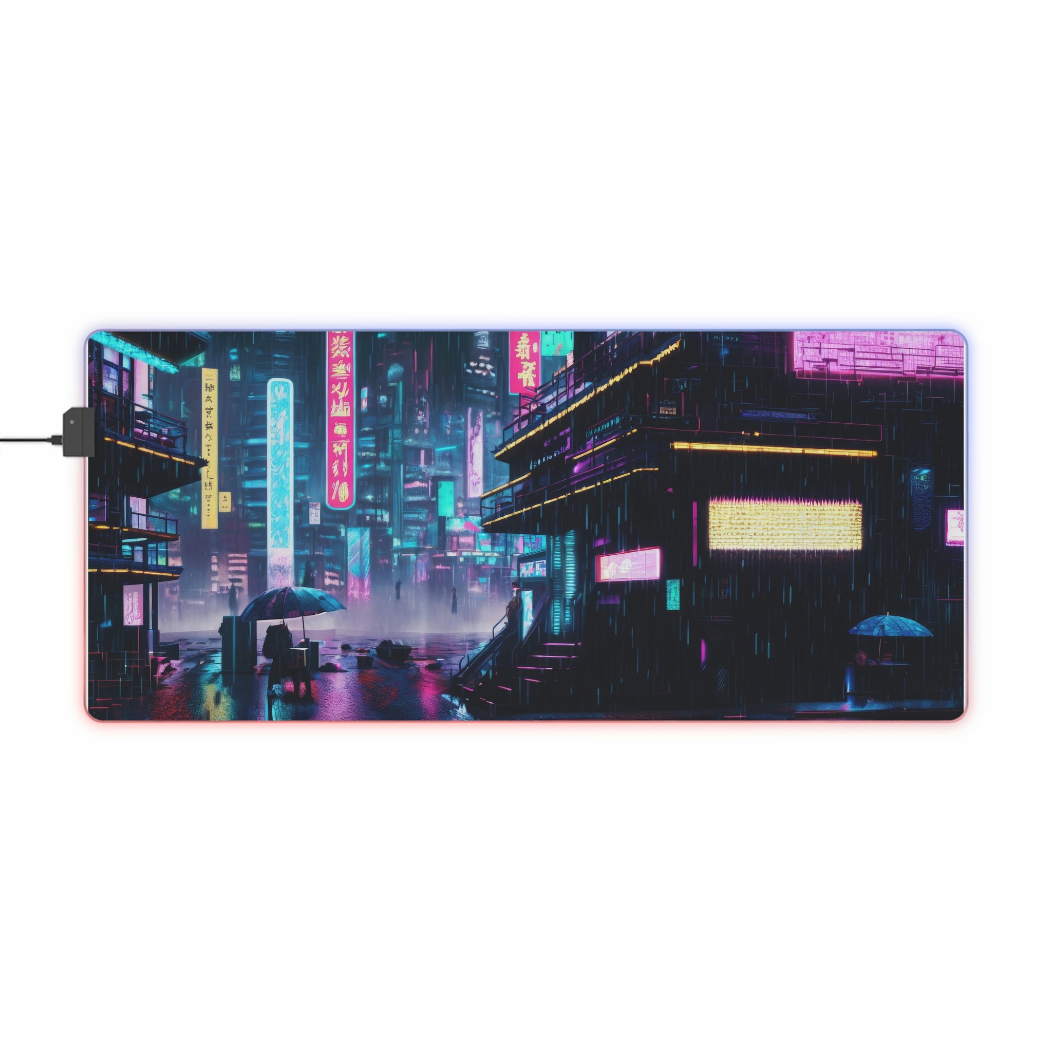 Cyberpunk LED Gaming Mouse Pad - Etsy