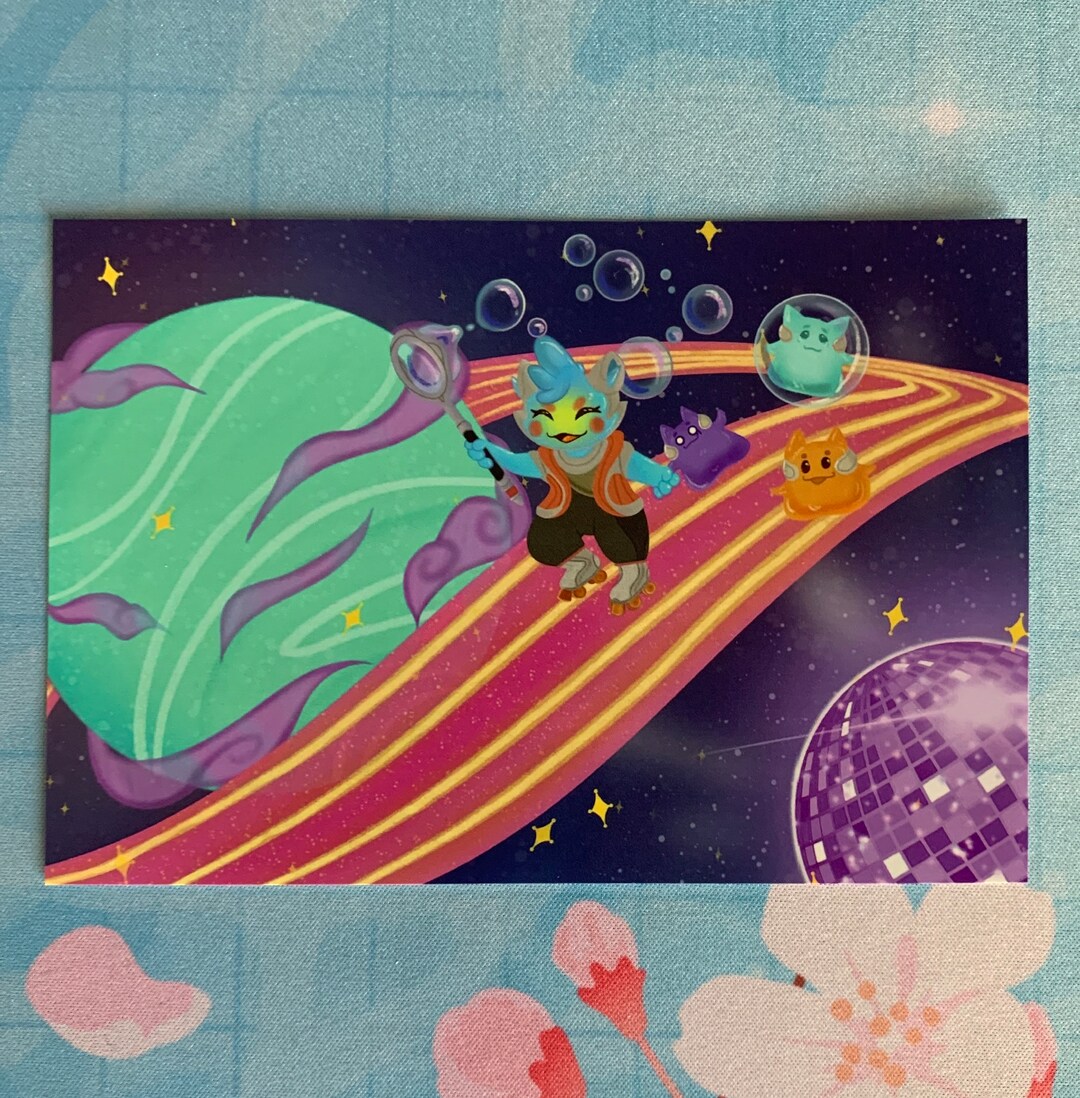 Space Groove Teemo Art Print | League of Legends | 4x6 - Etsy