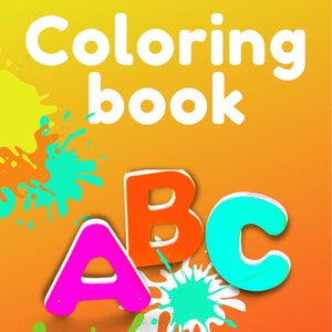 Alphabet Coloring Pages, , Abc Colouring Book, Kindergarten Digital ...