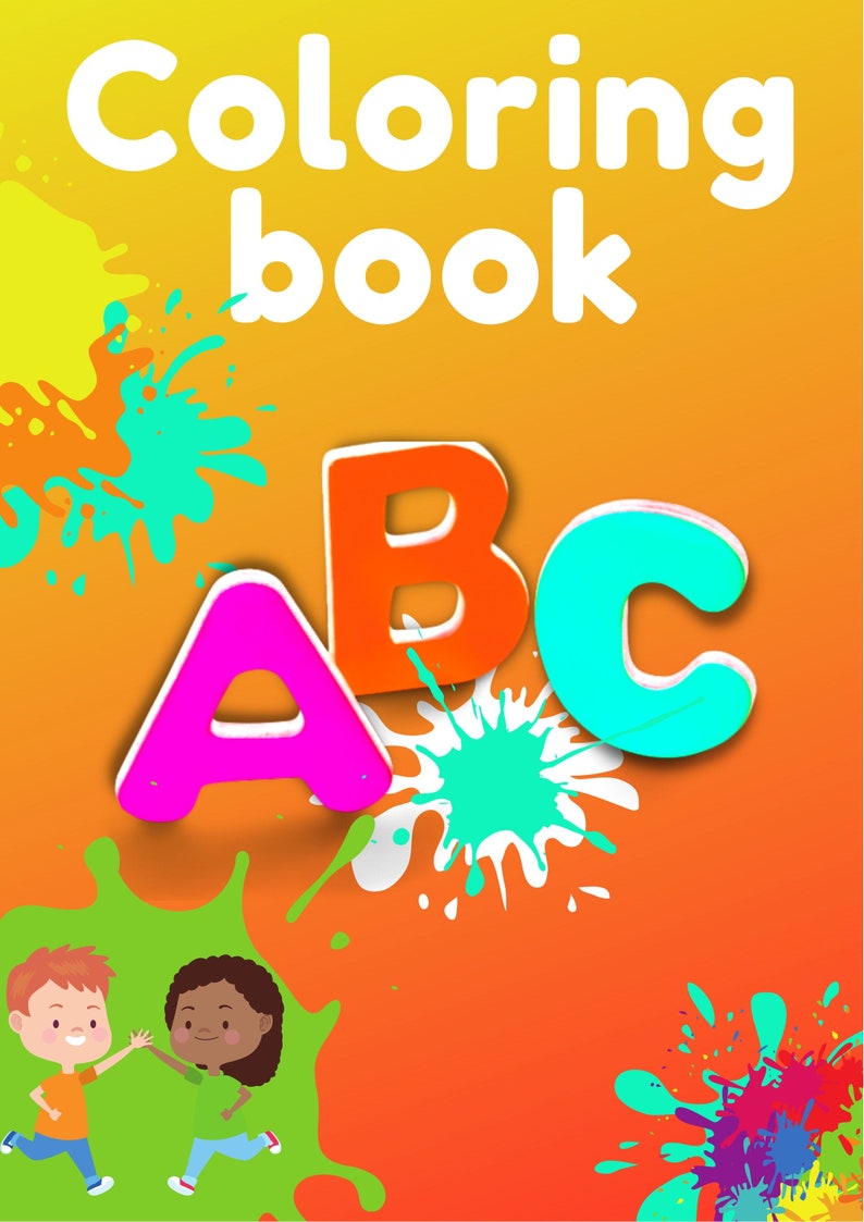 Alphabet Coloring Pages, , Abc Colouring Book, Kindergarten Digital ...