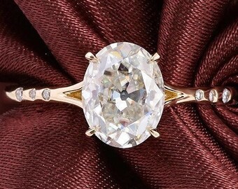 Flush Setting Engagement Ring - Etsy