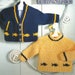 Boy's Knit Ribbed Sweater Roll-neck or Stand-up Neck 0-3-6-12M, 1-2y 3 ...