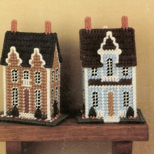 Cottage Tissue Box Cover - 5 Plastic Canvas Projects - Key Holder ...