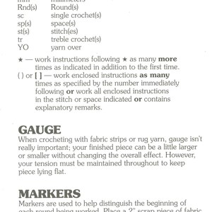 Crochet Rug Pattern Book - Rags to Rugs - 6 Designs - Sunflower, Hearts ...