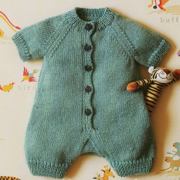 Knit Baby Romper - Etsy