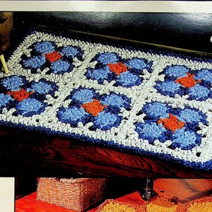 Crochet Rug Pattern Book - Rags to Rugs - 6 Designs - Sunflower, Hearts ...