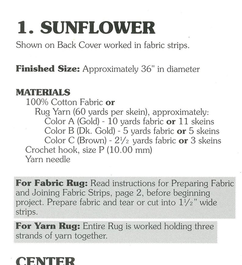 Crochet Rug Pattern Book Rags to Rugs 6 Designs - Etsy