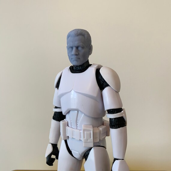 Commander Cody temuera Morrison 3D Printed Head Sculpt | Etsy