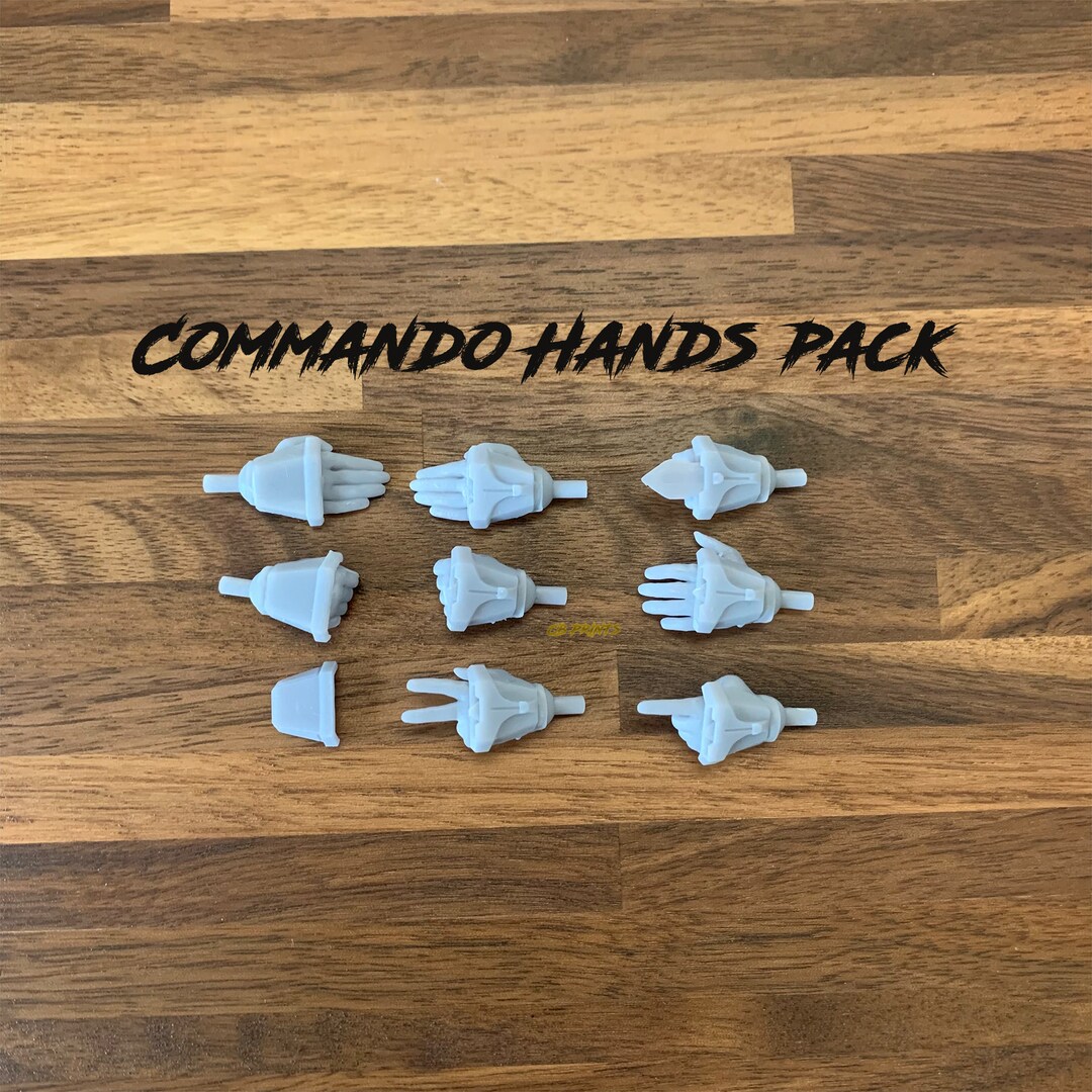 1/12 Commando Hands Set- Black Series Scale - Etsy