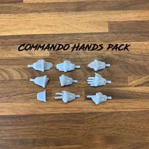1/12 Commando Hands Set Black Series Scale - Etsy