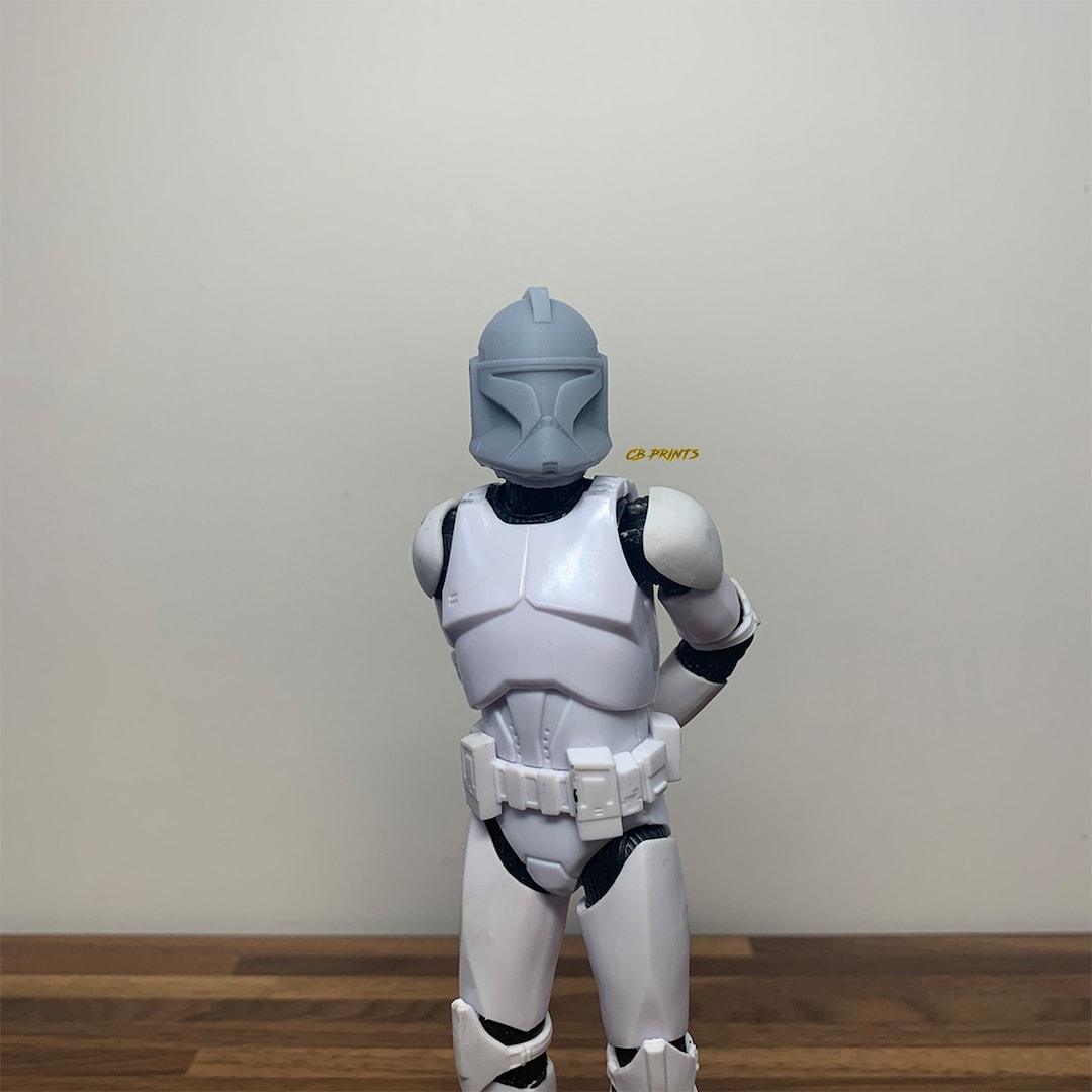 1 12 Phase 1 Clone Trooper Helmet Black Series Scale Etsy