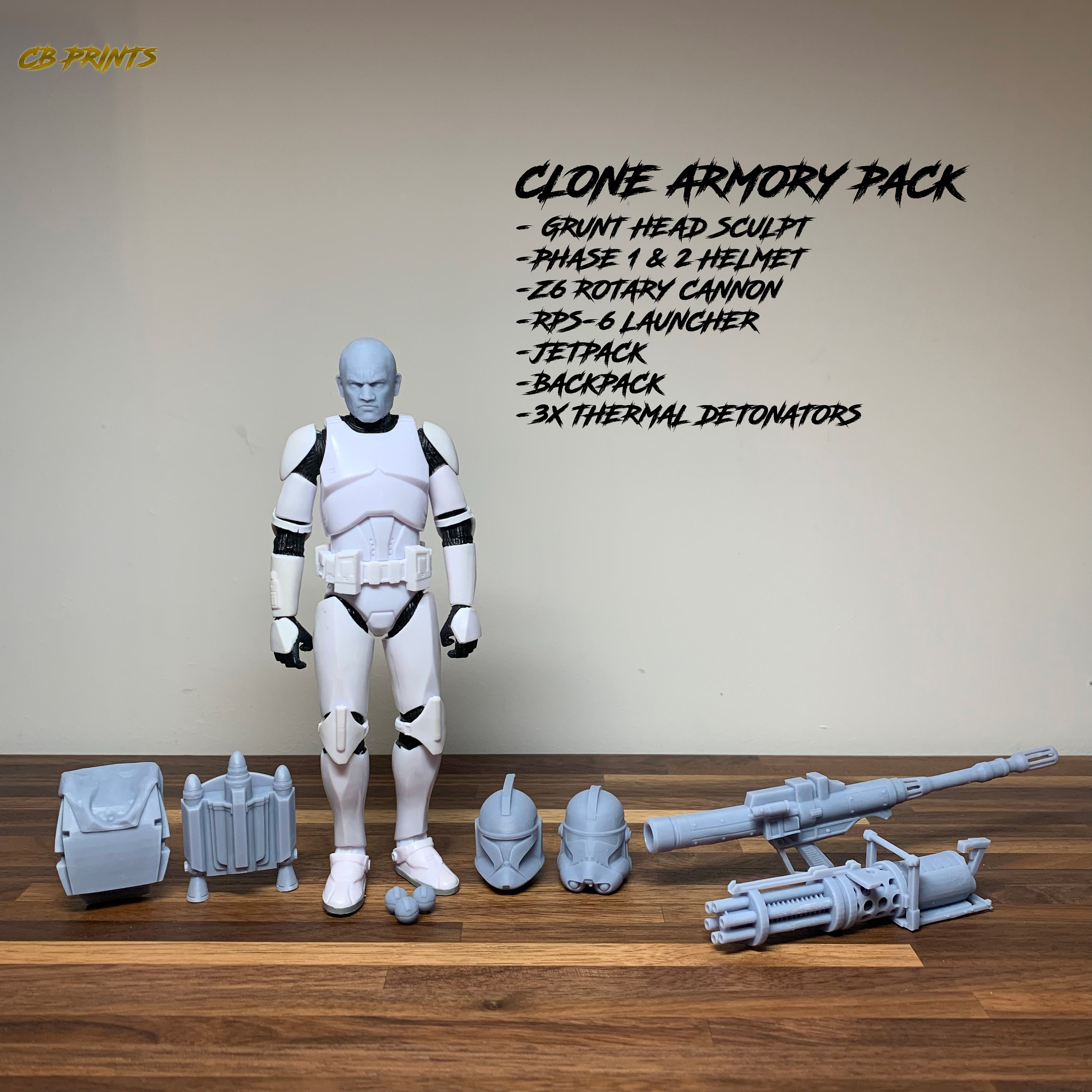 1/12 Clone Armory Pack Black Series Scale - Etsy