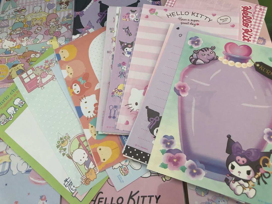 Sanrio Large and Mini Memo Paper Sampler Sheets Sticker Japanese Kawaii ...