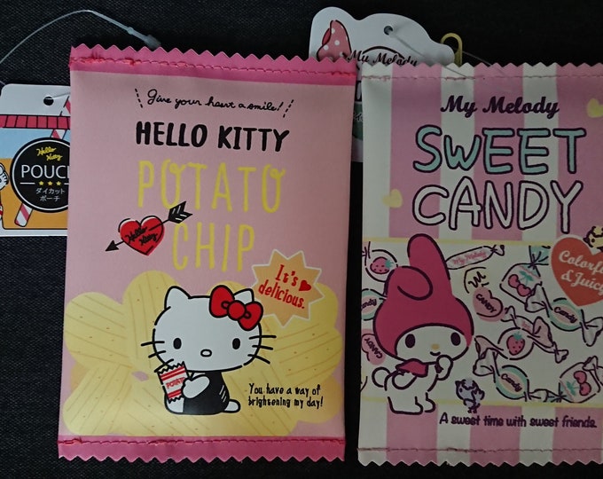 Sanrio My Melody Sweet Candy Small Pouch and Hello Kitty Potato Chip ...