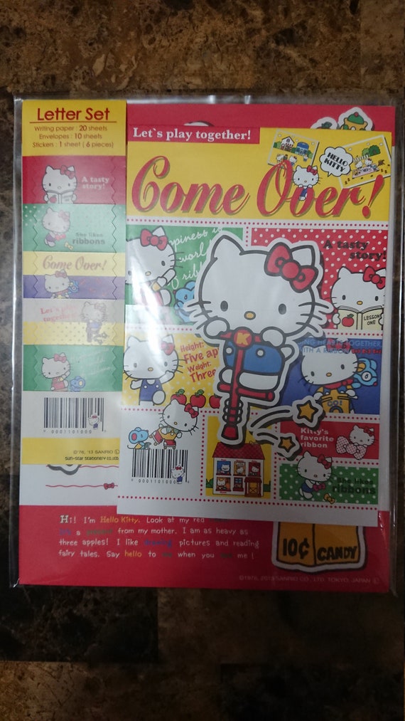 Sanrio Hello Kitty Letter Set Letterset Paper Envelope - Etsy