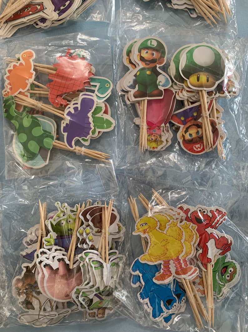 Cupcake Topper Pack Birthday Party Decoration - Etsy