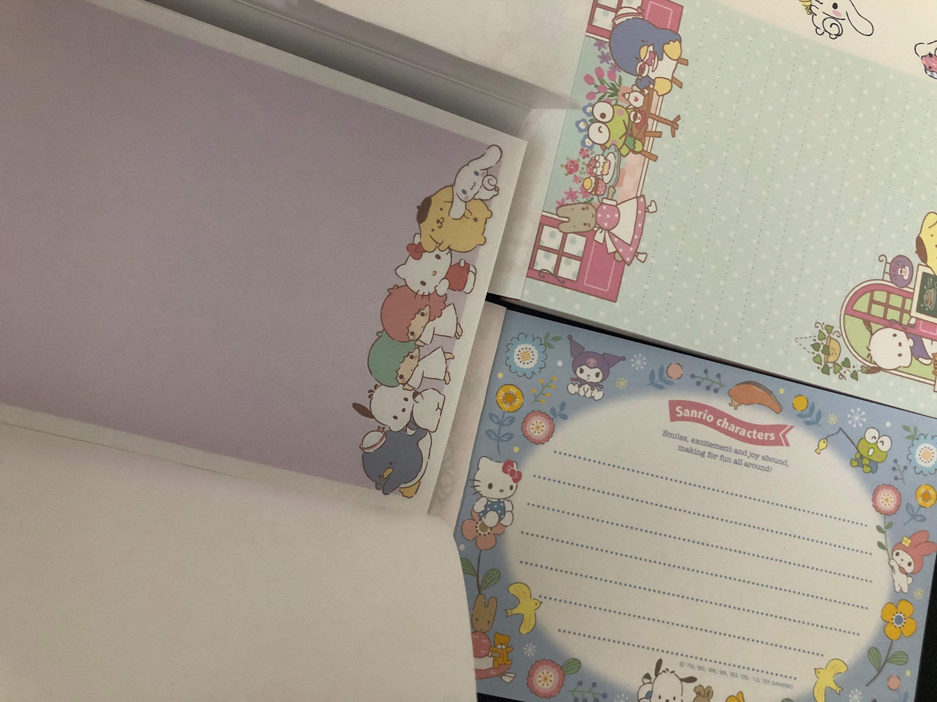 Sanrio Large and Mini Memo Paper Sampler Sheets Sticker Japanese Kawaii ...