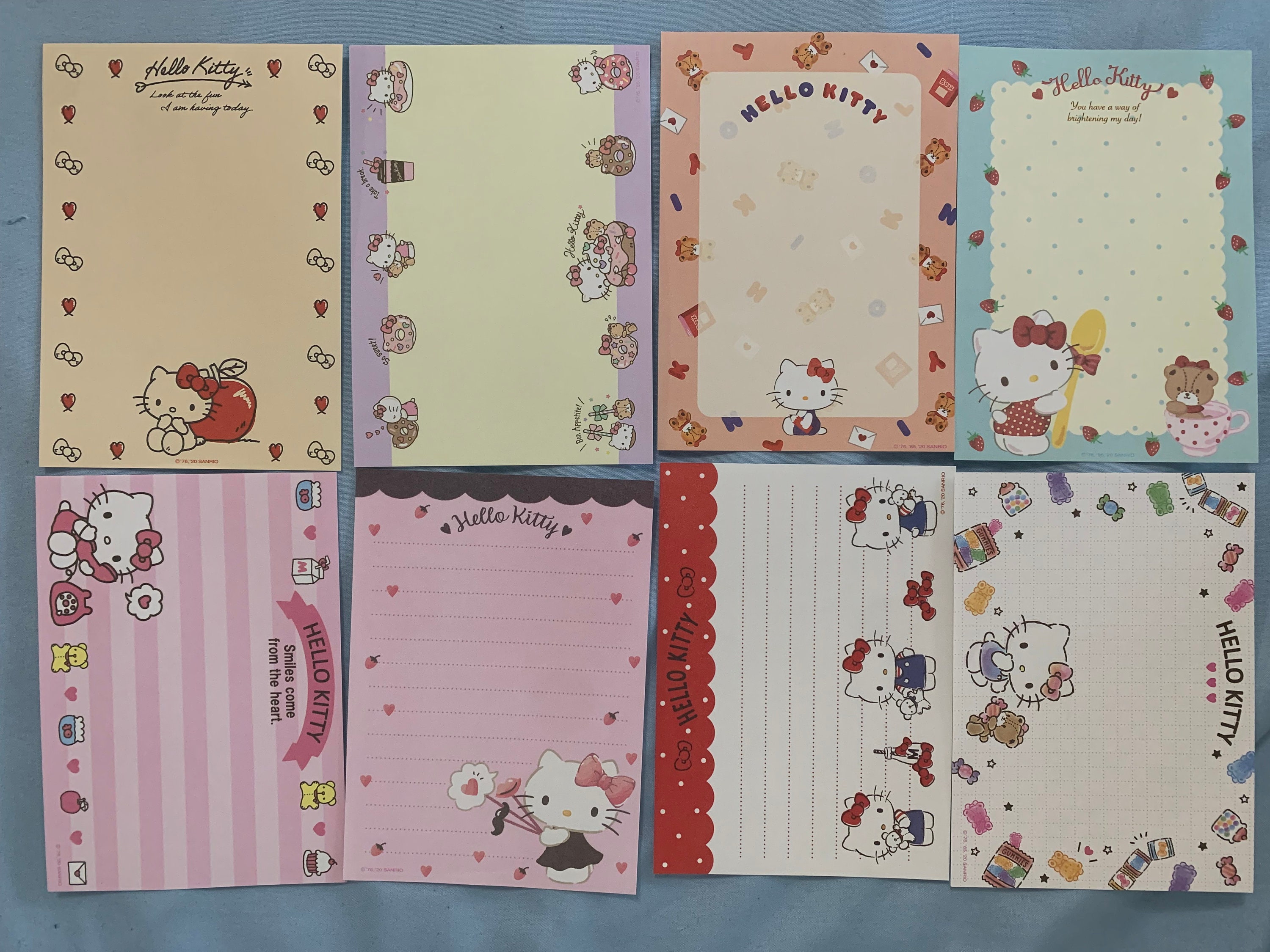 Sanrio Hello Kitty Paper Stationeries Memo Sheets Envelopes Stickers ...