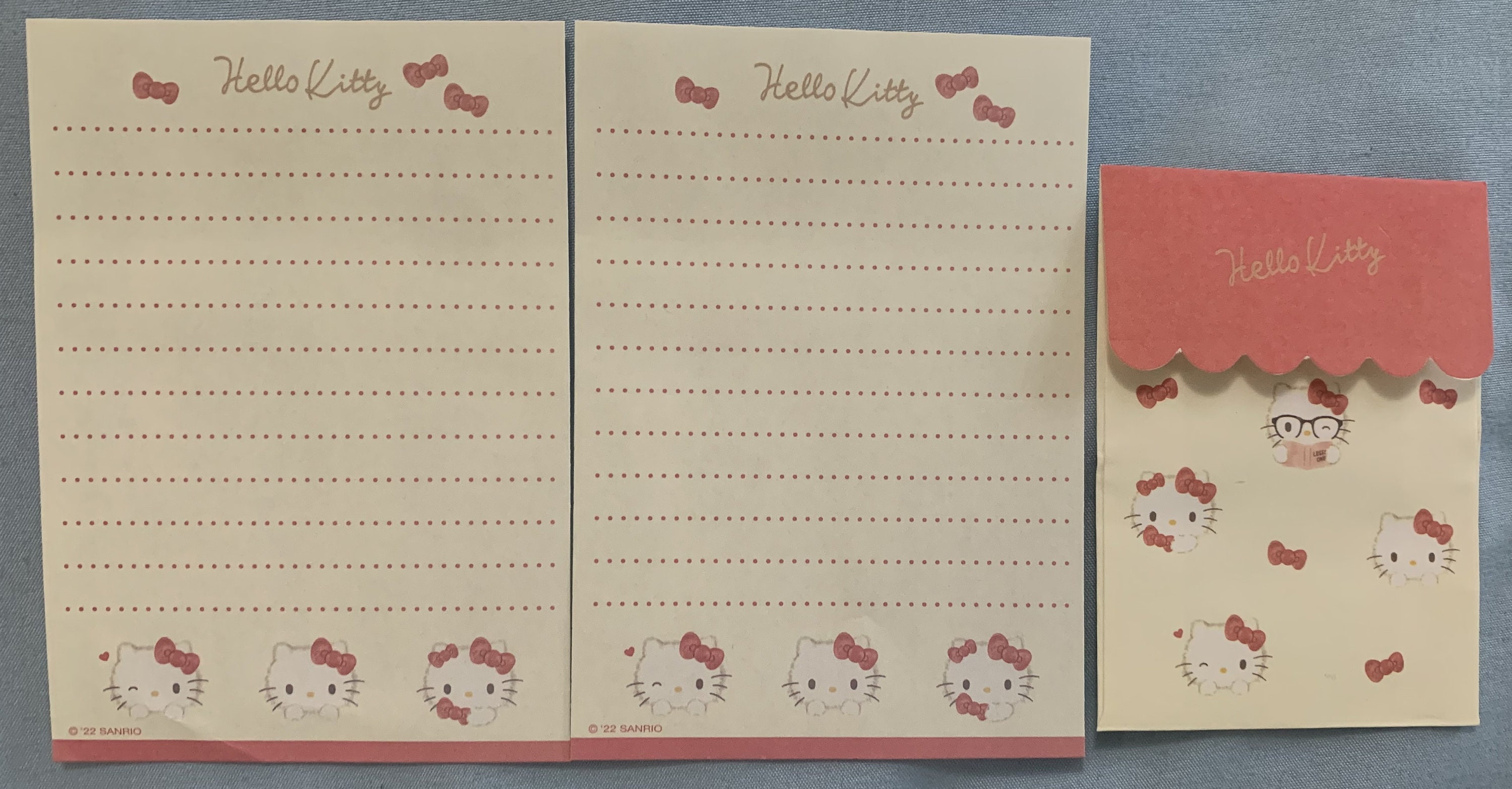 Sanrio Hello Kitty Paper Stationeries Memo Sheets Envelopes Stickers ...