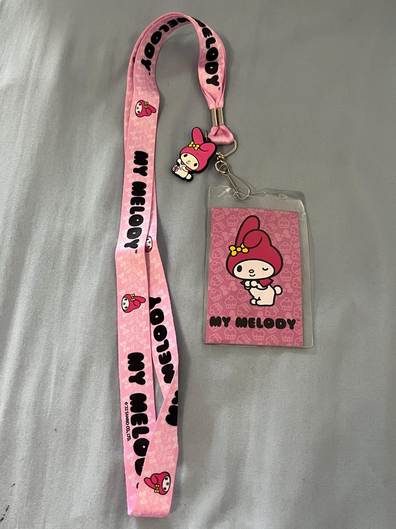 Sanrio Lanyard Neck Strap Charm Hello Kitty Cinnamoroll Kuromi ...