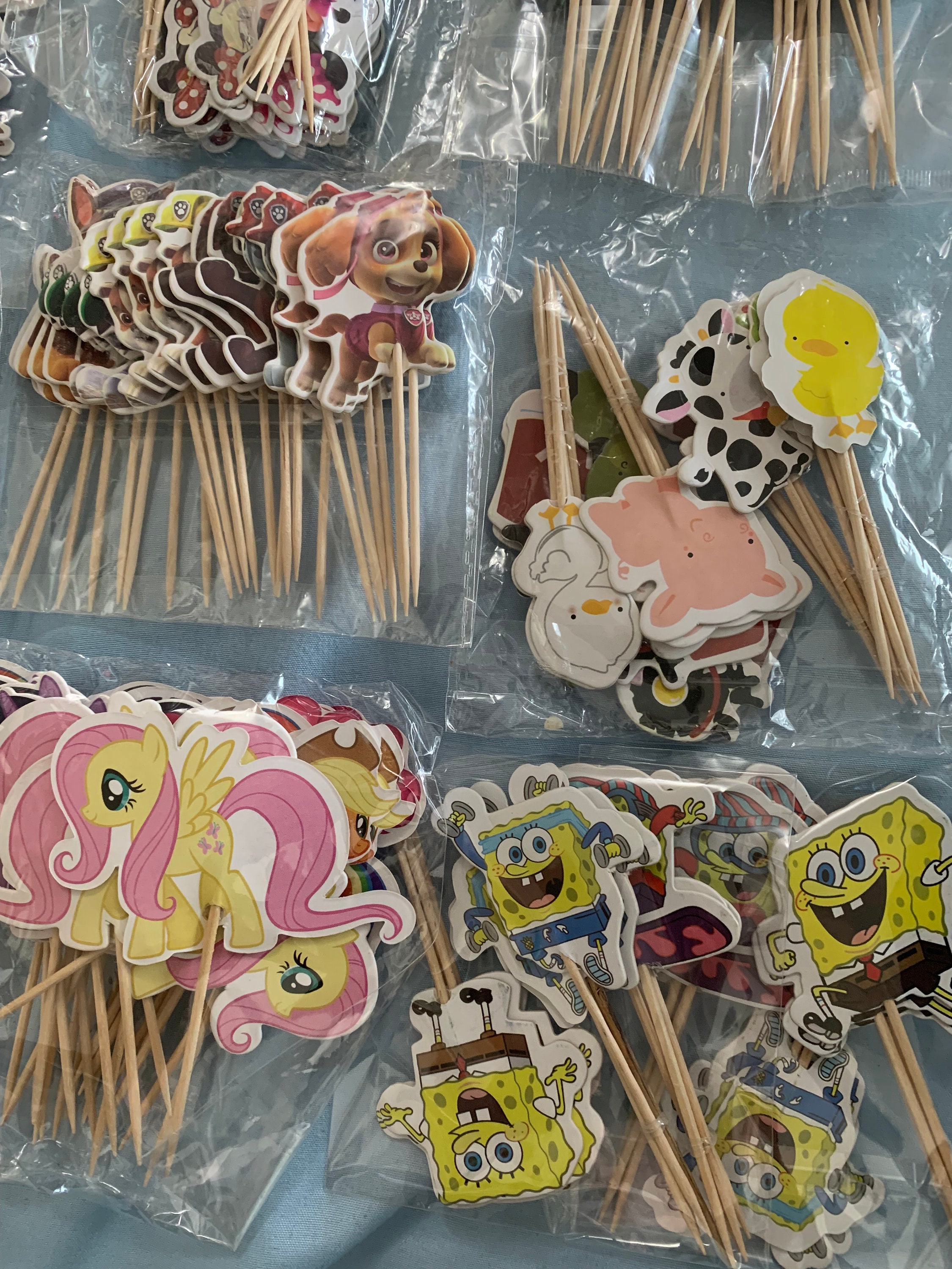 Cupcake Topper Pack Birthday Party Decoration - Etsy