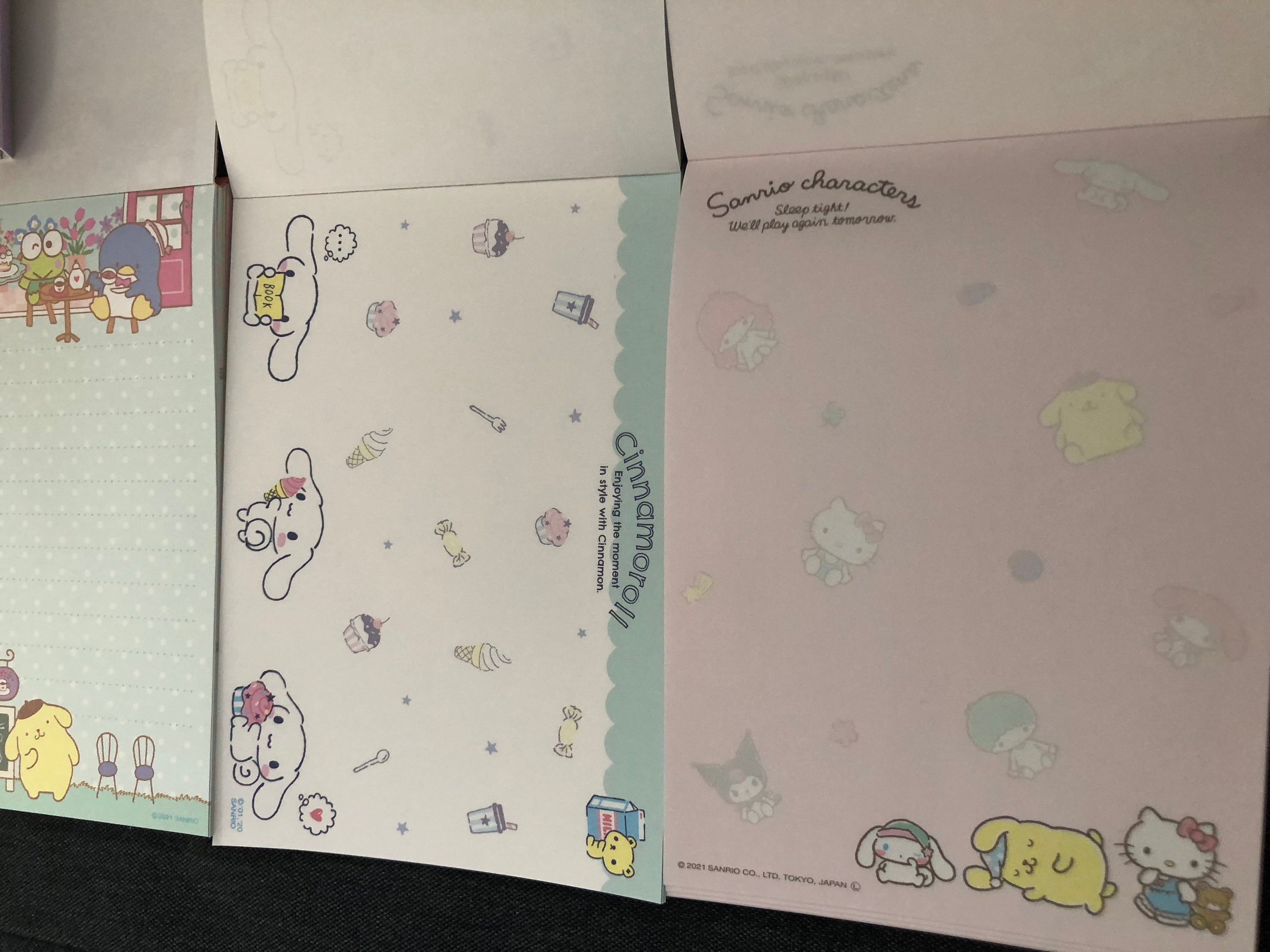 Sanrio Large and Mini Memo Paper Sampler Sheets Sticker Japanese Kawaii ...