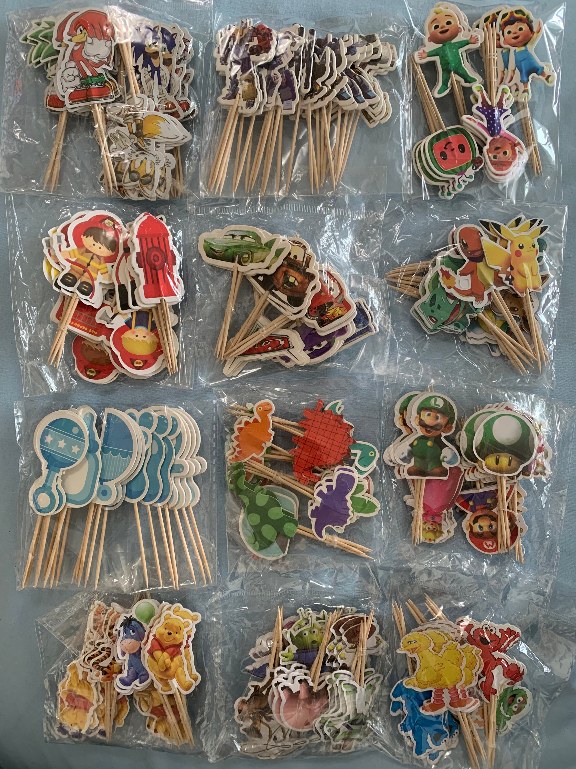 Cupcake Topper Pack Birthday Party Decoration - Etsy