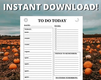 Gothic to Do List Printable - Etsy