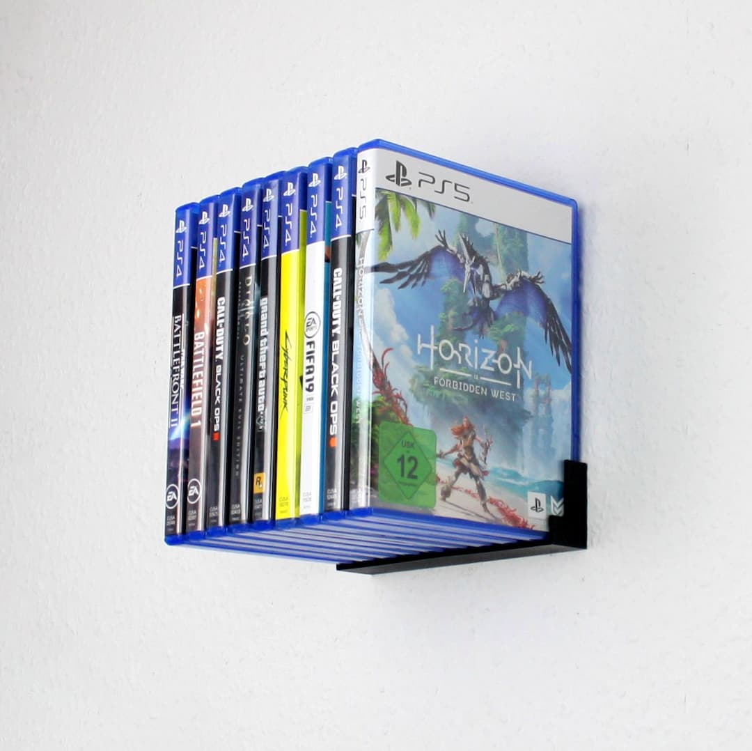 PS5 Games Wall Shelf, PS4 Games Wall Mount, Bracket, Holder - Etsy