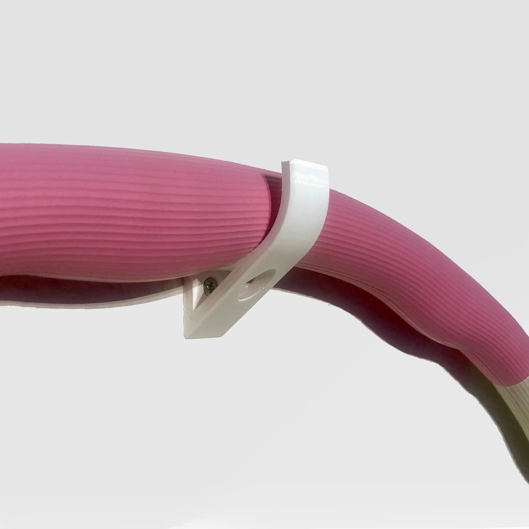 Hula Hoop Wall Mount / Bracket Including Screw and Dowel in White/black ...