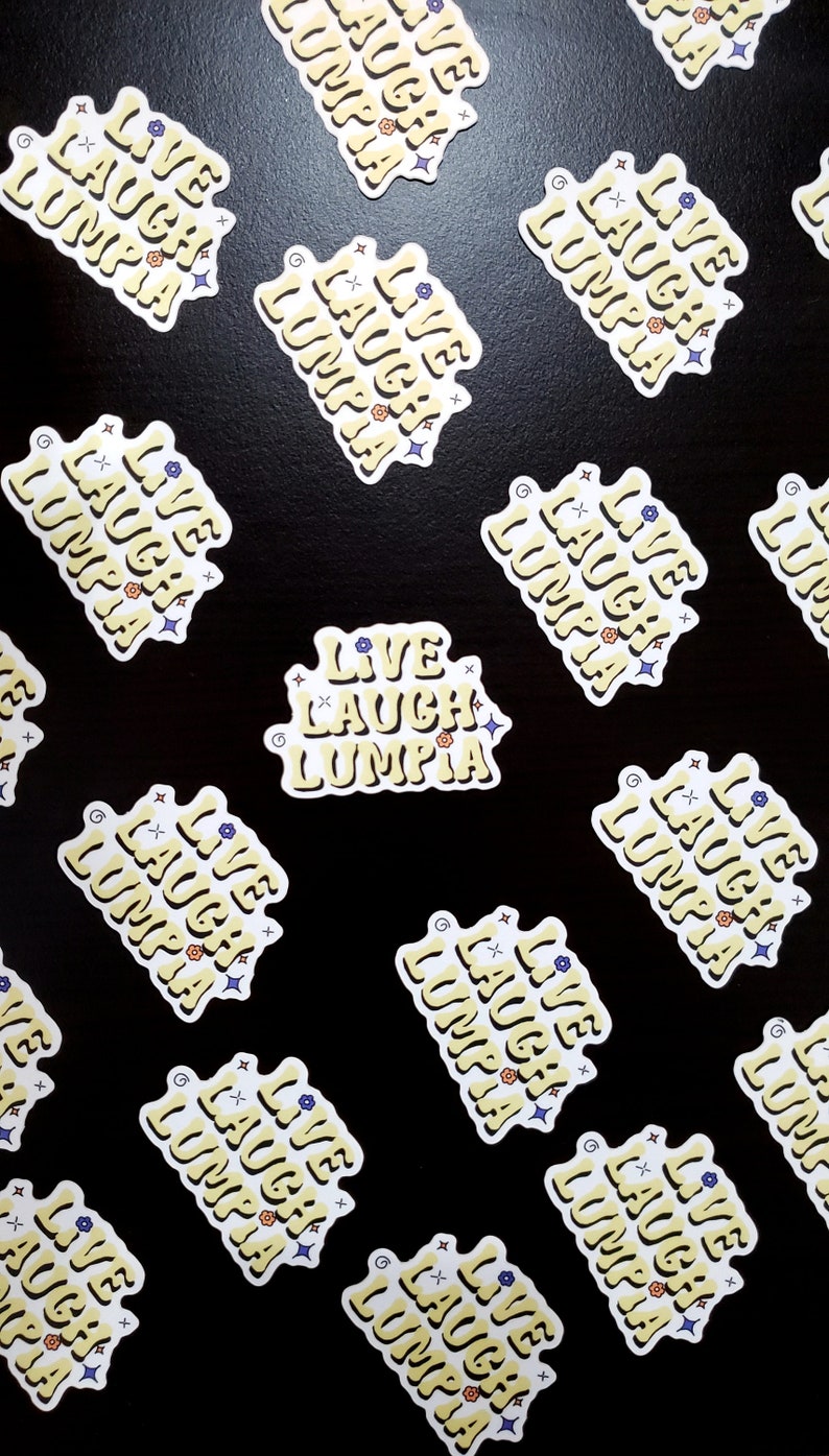 Live Laugh Lumpia - Filipino Sticker - Etsy
