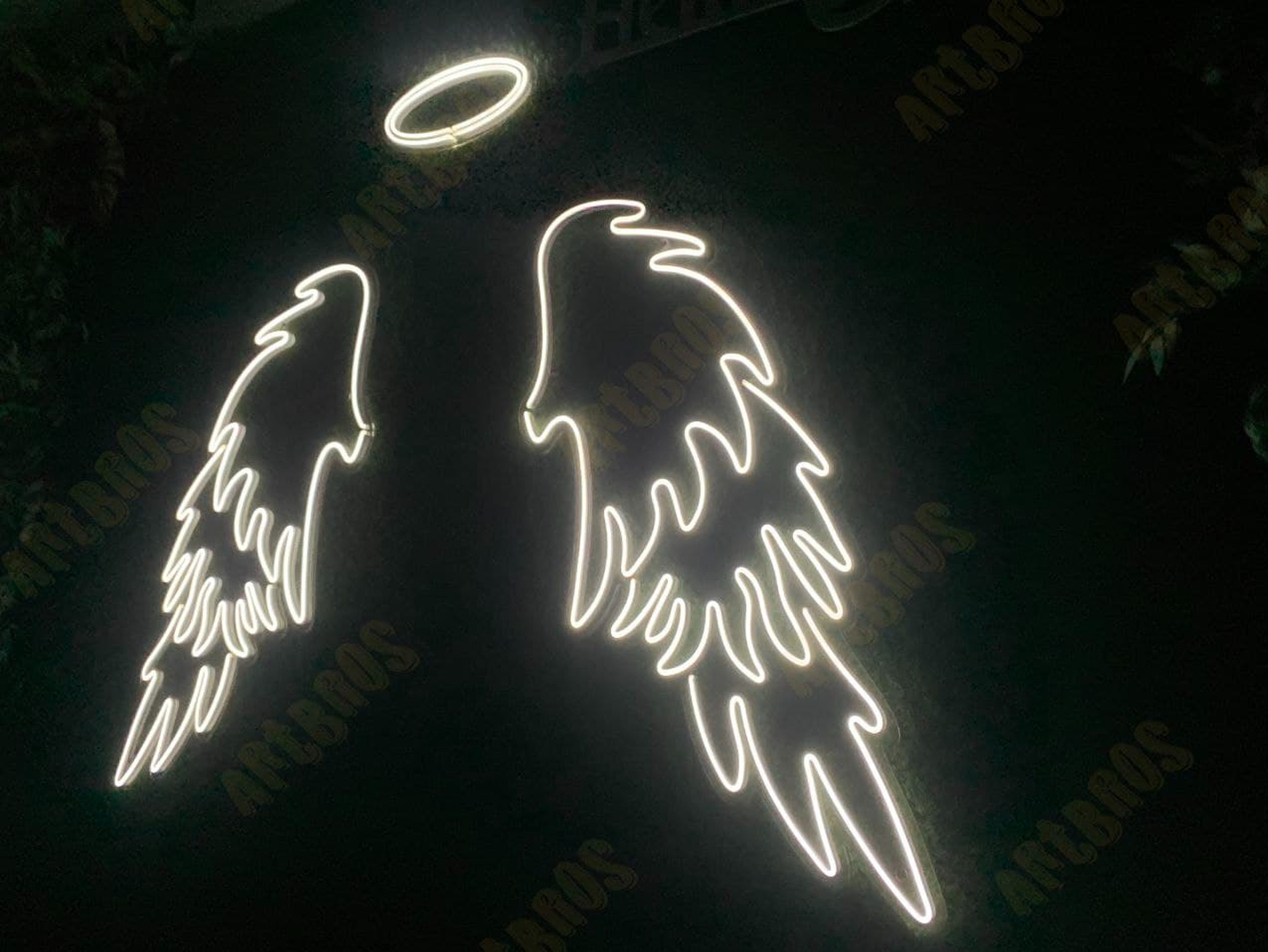 Angel Wings Neon Custom Sign for Restoraun Cafe Bar - Etsy