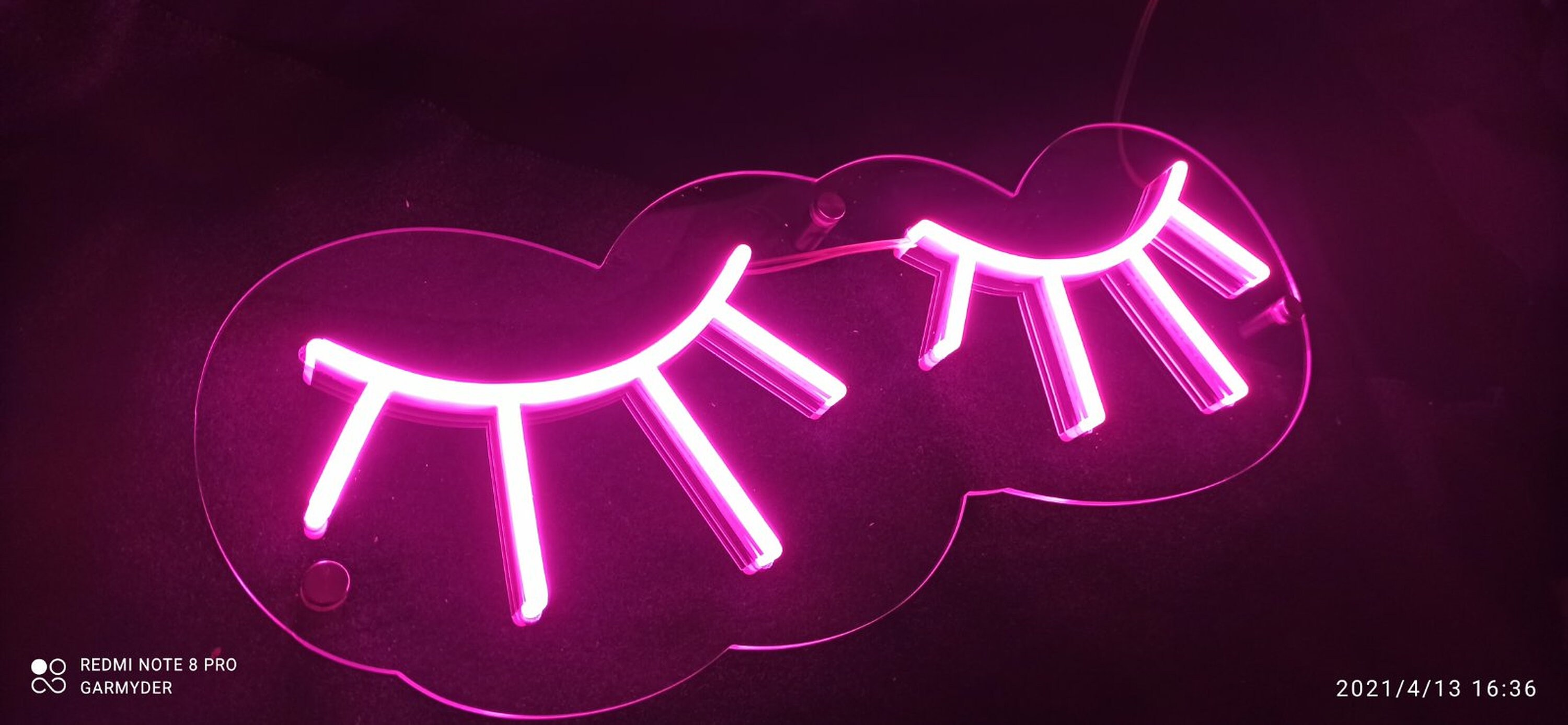 Neon Slip Eyelash Custom Neon Sign Wall Hangin Art Decor - Etsy