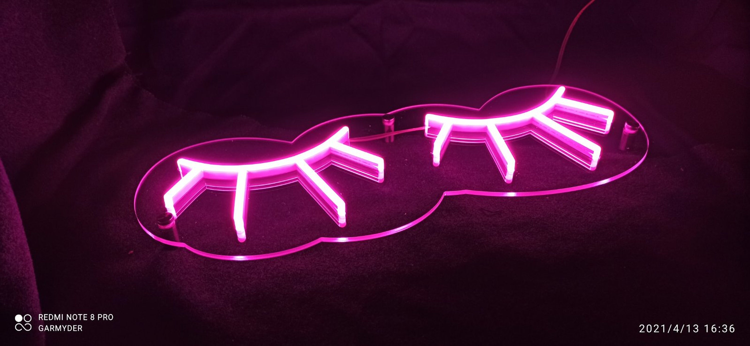 Neon Slip Eyelash Custom Neon Sign Wall Hangin Art Decor - Etsy