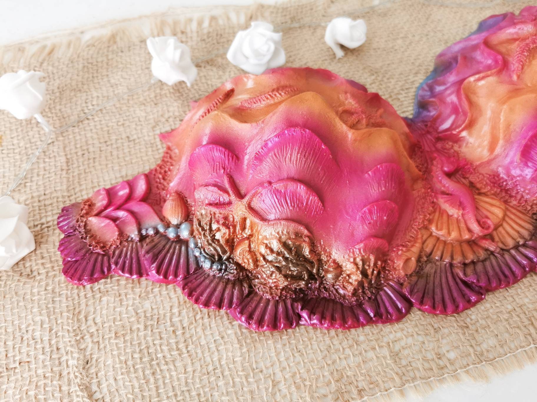 Mermaid Silicone Top Bra Coral Reef Nude - Etsy