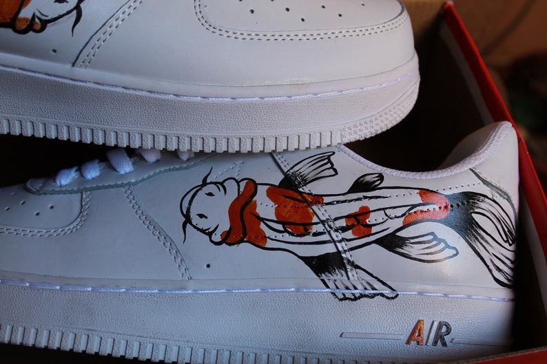 Koi Fish Nike Air Force One - Etsy