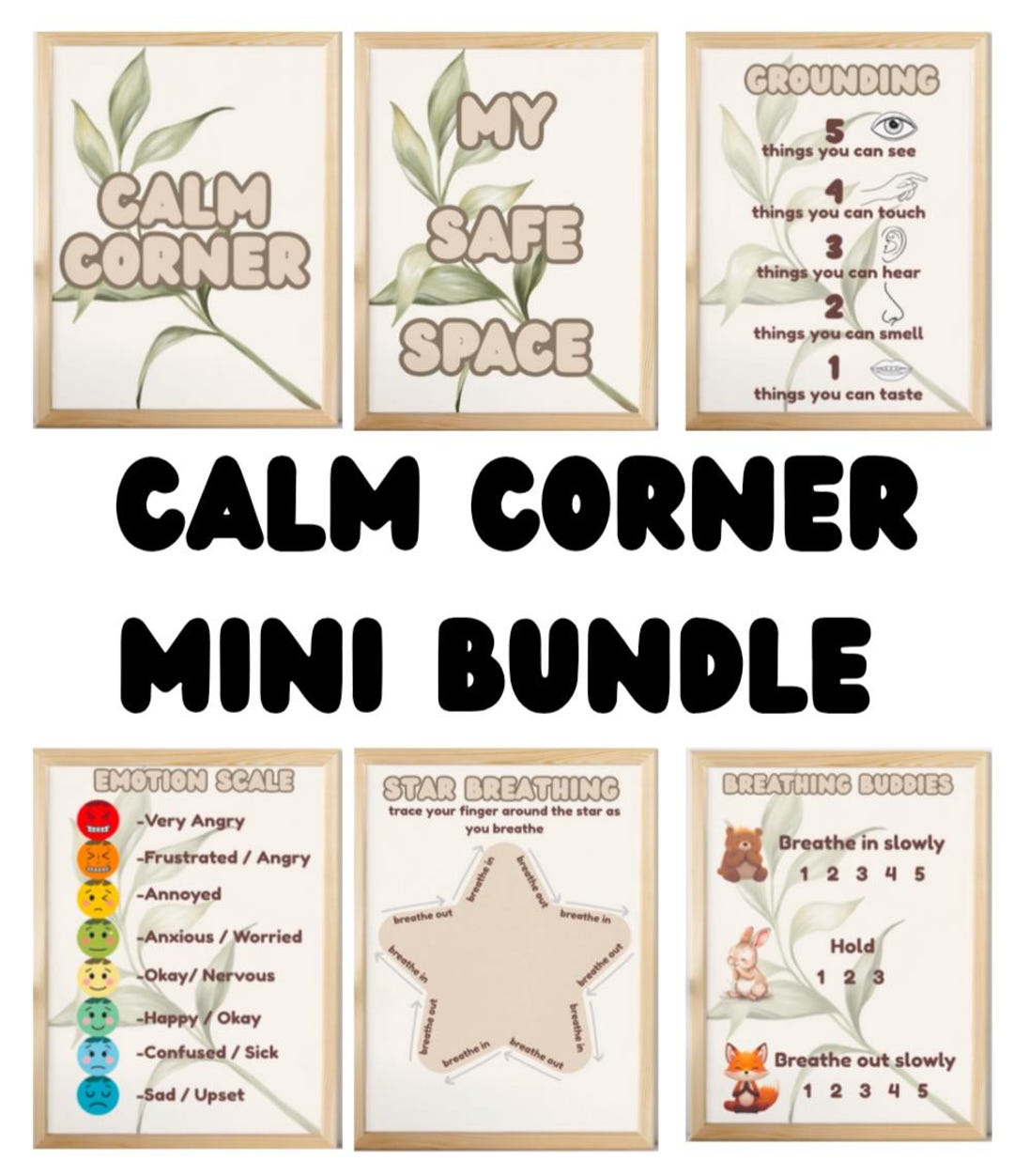 Calm Corner Mini Bundle: Help Kids Manage Big Feelings! - Etsy