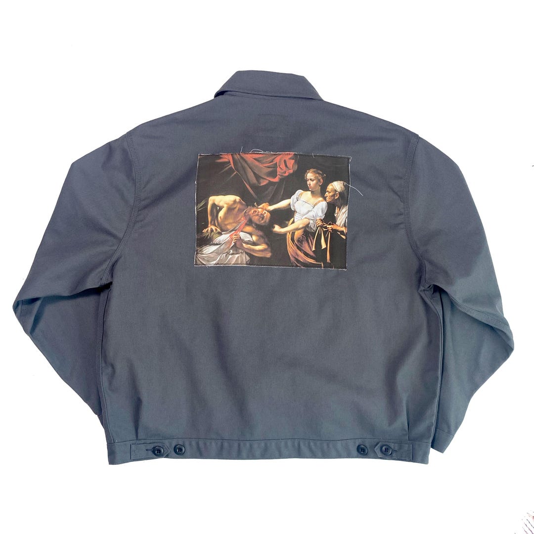 Caravaggio Judith Beheading Goliath Rework Dickies Eisenhower Jacket - Etsy