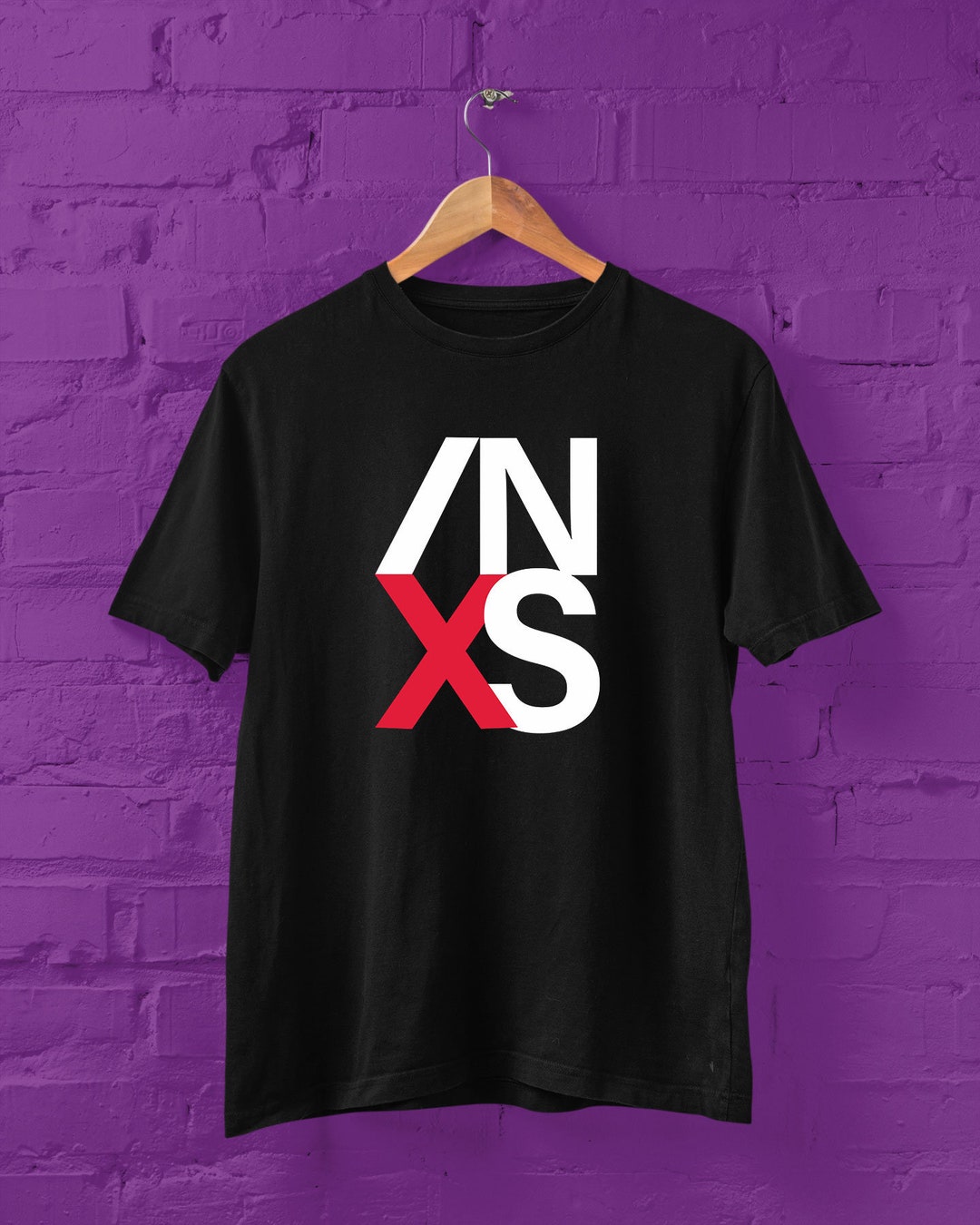 Vintage 1990 Inxs Tour 2 Side Men's Womens Top Black Tee Clothing ...