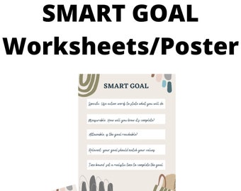 Smart Goal Poster - Etsy