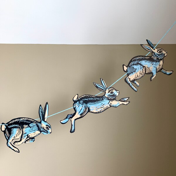 Running Rabbit - Etsy