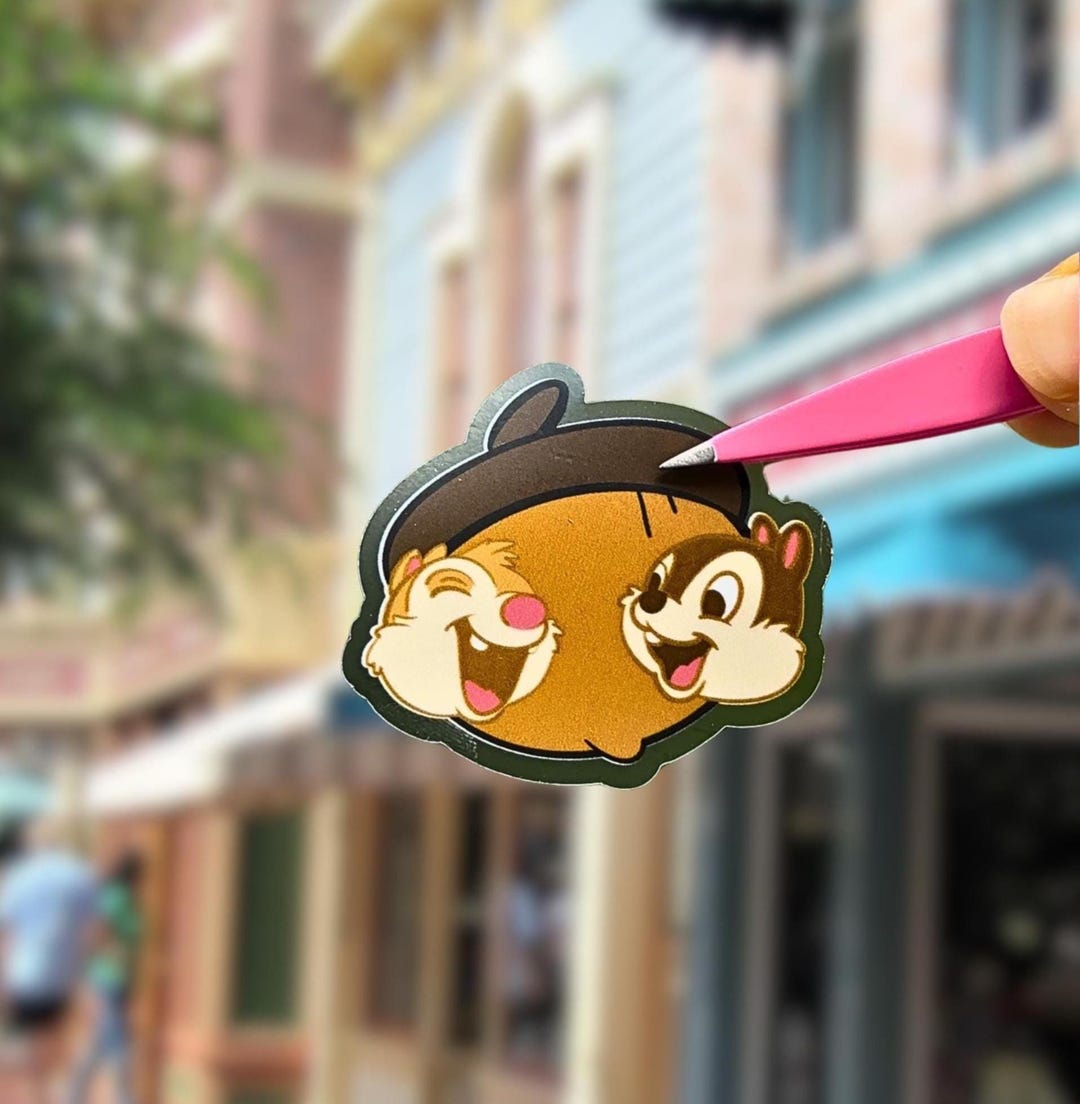 Disney Chip and Dale Sticker | Transparent Matte Waterproof Vinyl ...
