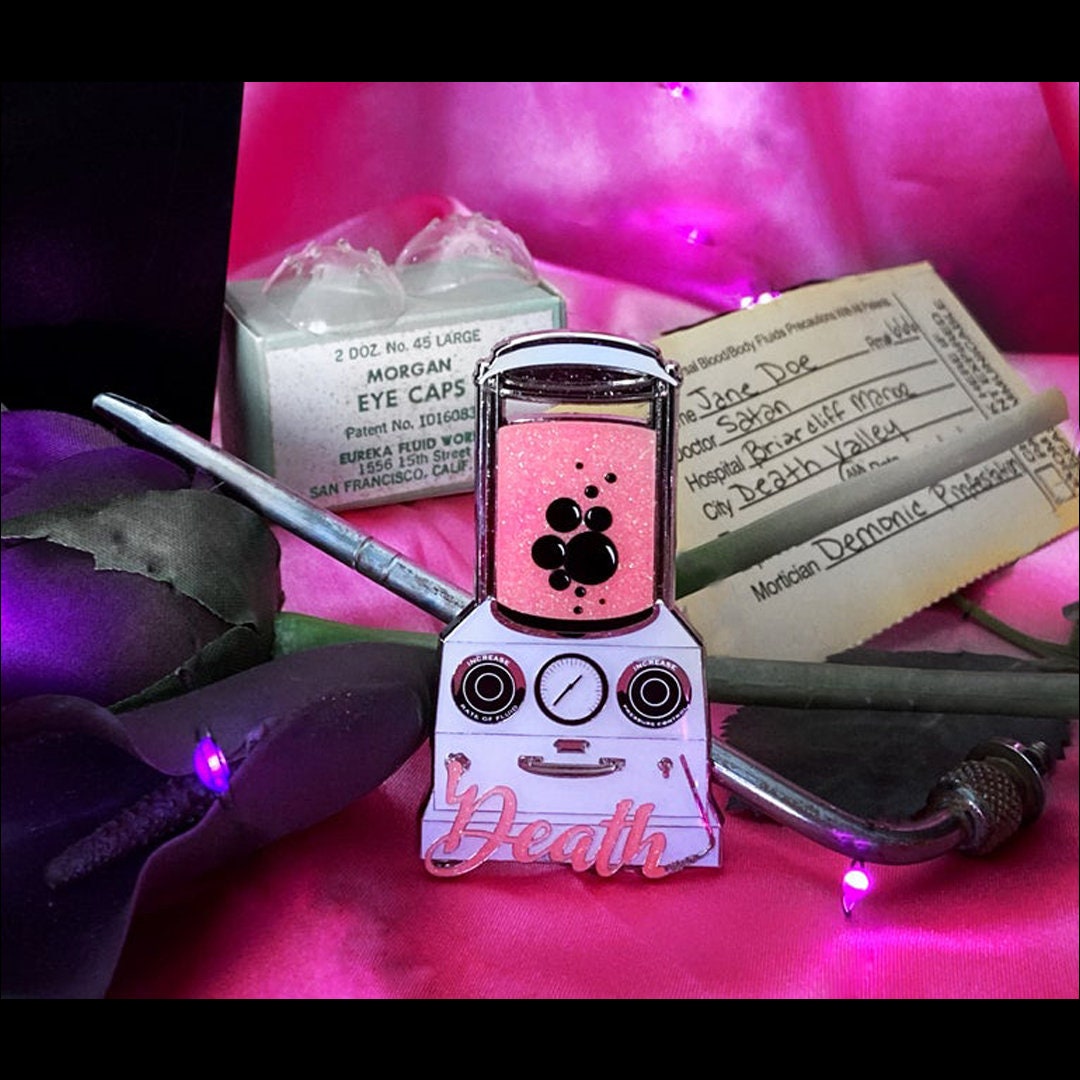 Death Embalming Machine Enamel Pin Mortuary Science Funeral Director ...