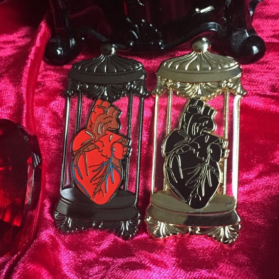 Human Heart Specimen 3D Enamel Pin | Etsy