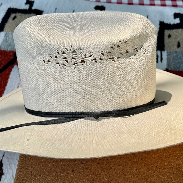 90s Straw Hat - Etsy